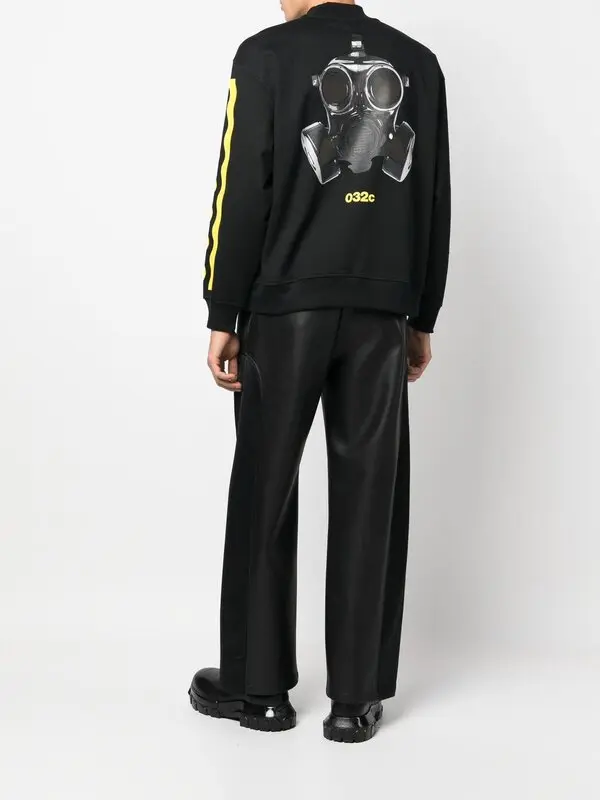 032C Graphic Print Long Sleeve Sweatshirt