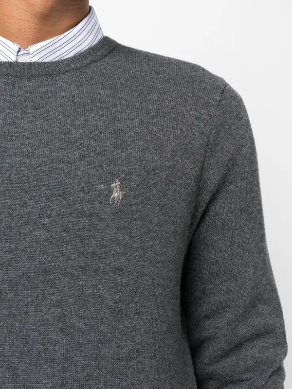 Polo Ralph Lauren Pony-embroidered Jumper - Grey