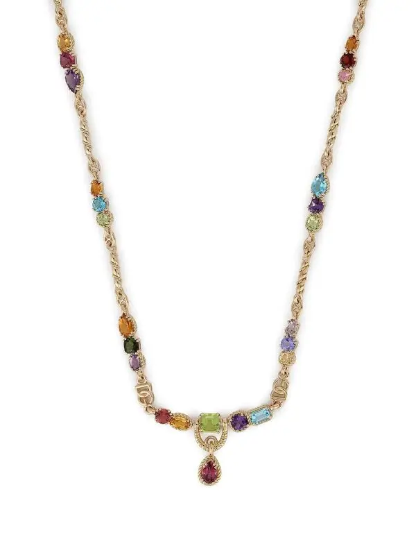 Dolce & Gabbana 18kt Yellow Gemstone Necklace - Gold