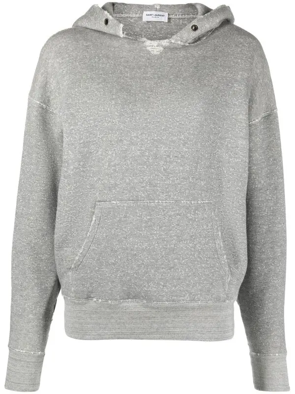 Saint Laurent Université Distressed Hoodie
