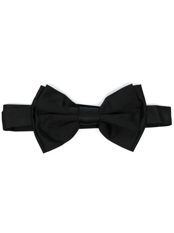 Boglioli Satin Bow Tie - Black