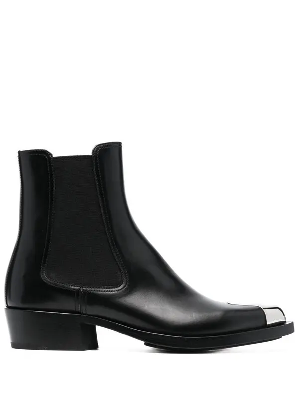 Alexander McQueen Toe-cap 35mm Leather Boots