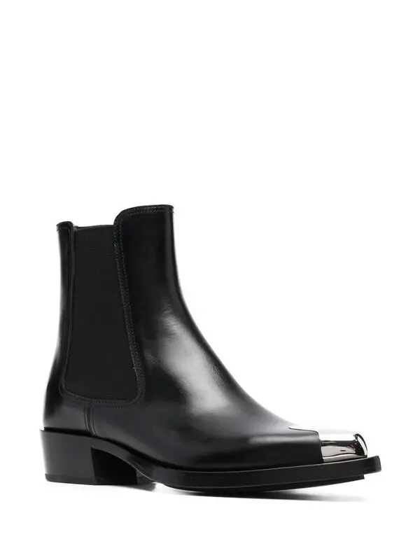 Alexander McQueen Toe-cap 35mm Leather Boots