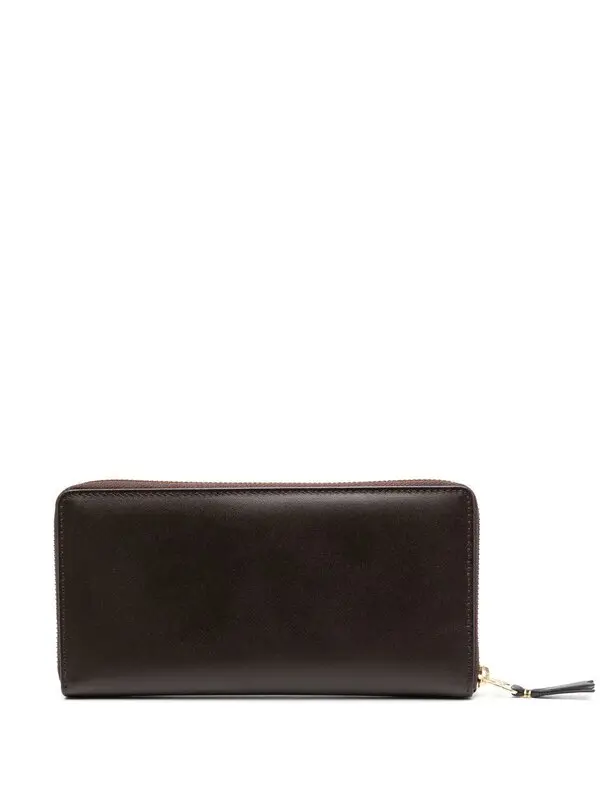 Comme Des Garçons Zip-up Calf Leather Cardholder