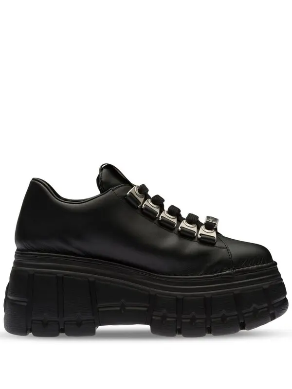 Miu Miu Lace-up Platform Sneakers