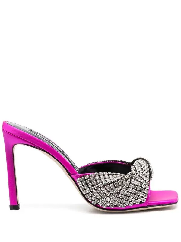 SERGIO ROSSI Sr Tyra 95mm Sandals - Pink