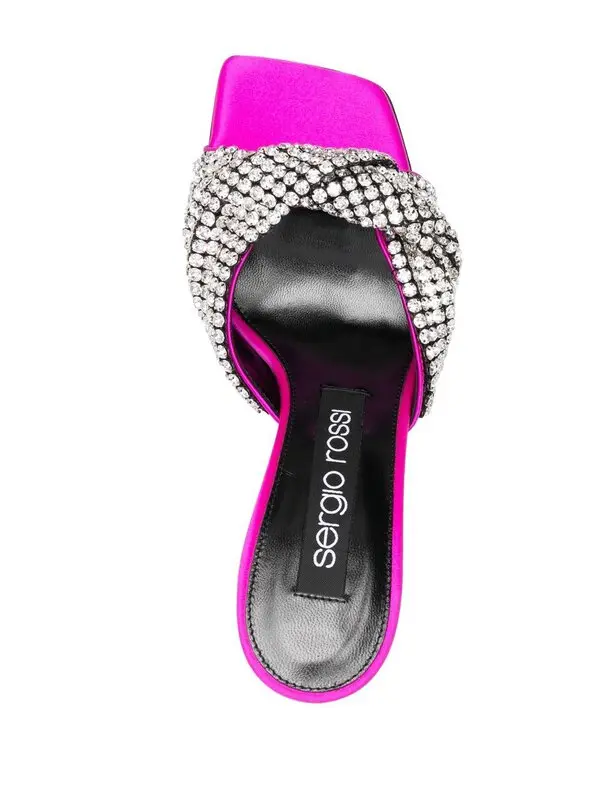 SERGIO ROSSI Sr Tyra 95mm Sandals - Pink