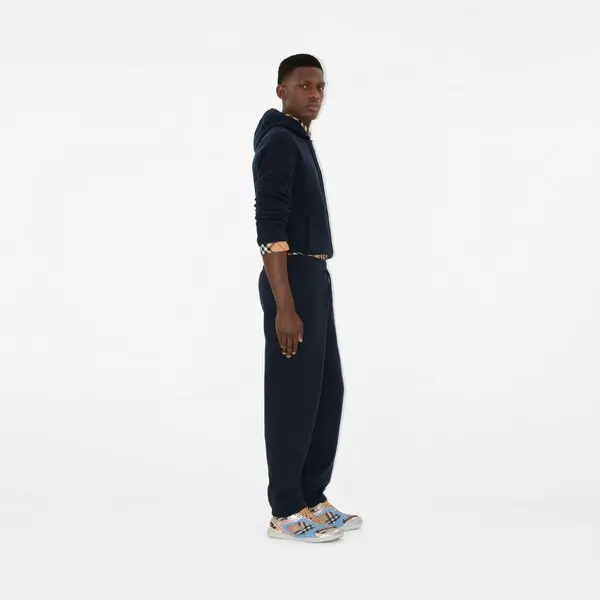 Burberry Cashmere Blend Jogging Pants - Navy