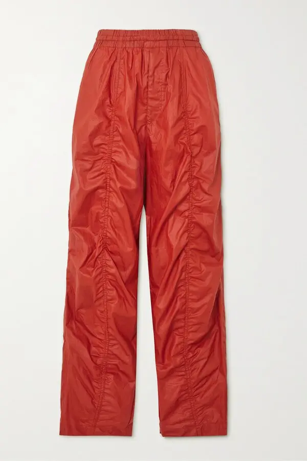 Isabel Marant Kimbra Cotton-shell Straight-leg Track Pants