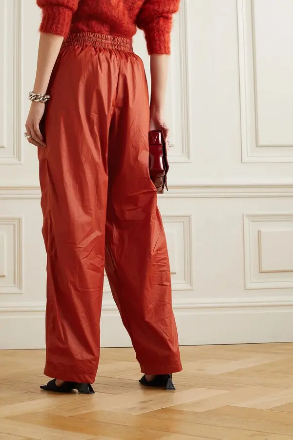 Isabel Marant Kimbra Cotton-shell Straight-leg Track Pants