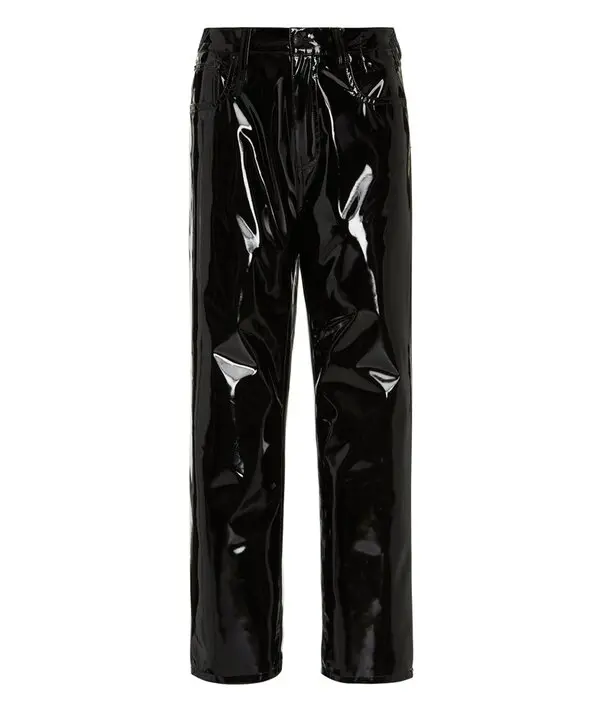 R13 Shelley Faux Patent Leather Slim-leg Pants