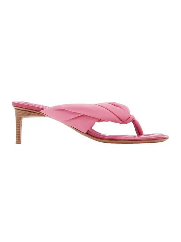 Jacquemus Mari Twisted Leather Sandals