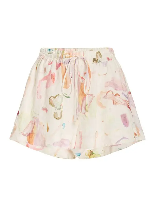 ALEMAIS Annie Linen Shorts