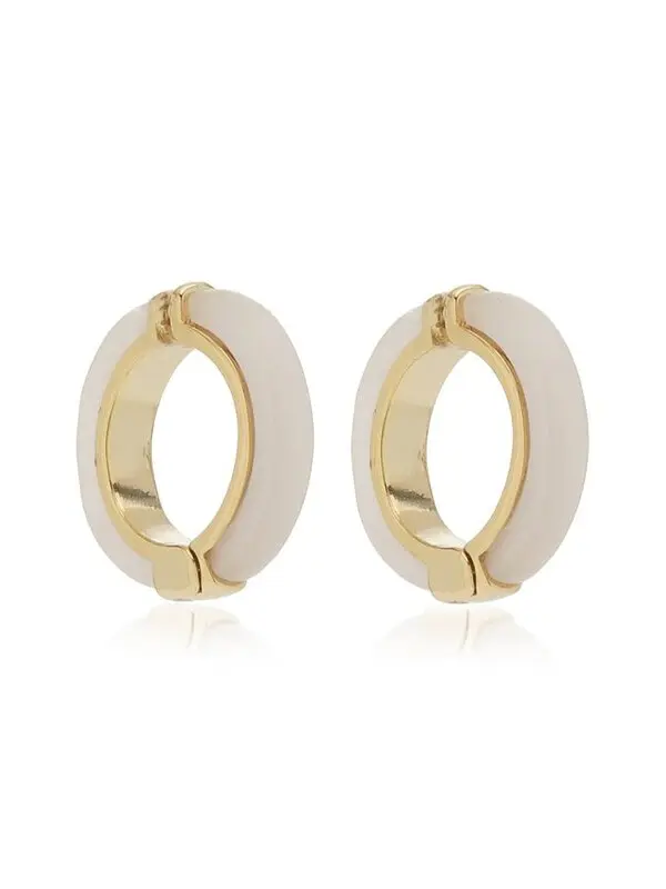 Demarson Lili Quartz 12k Gold-plated Ear Cuffs