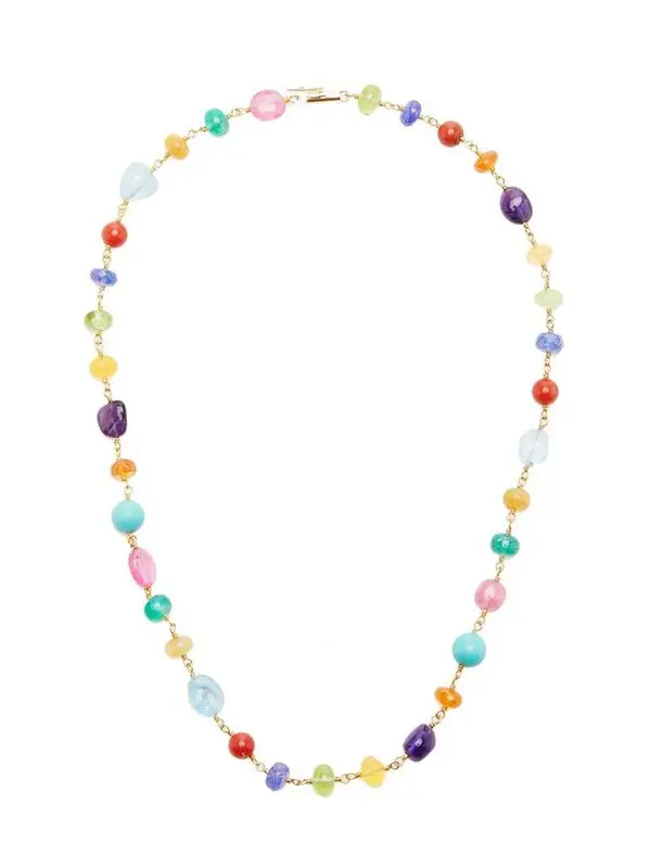 MALLARY MARKS Spun Sugar 22k Yellow Gold Multi-stone Necklace
