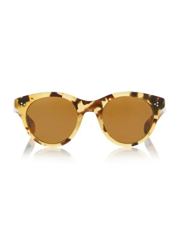 Oliver Spencer Merrivale Round-frame Tortoiseshell Acetate Sunglasses