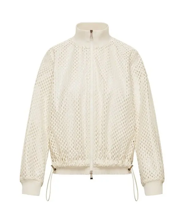 Moncler Pulcherrima Cotton-blend Mesh Jacket