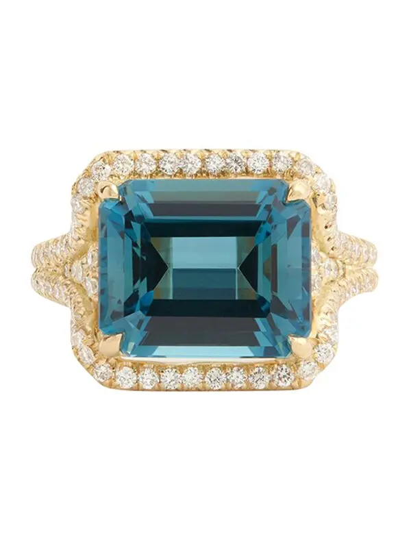 JAIME WOLFF 18k Yellow Gold Topaz Ring