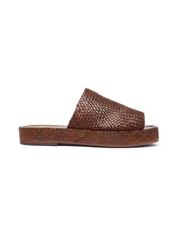 ST. AGNI Marie Woven Flatform Sandals
