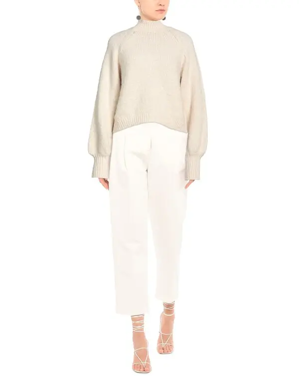 Maje Turtleneck Knit Top - White