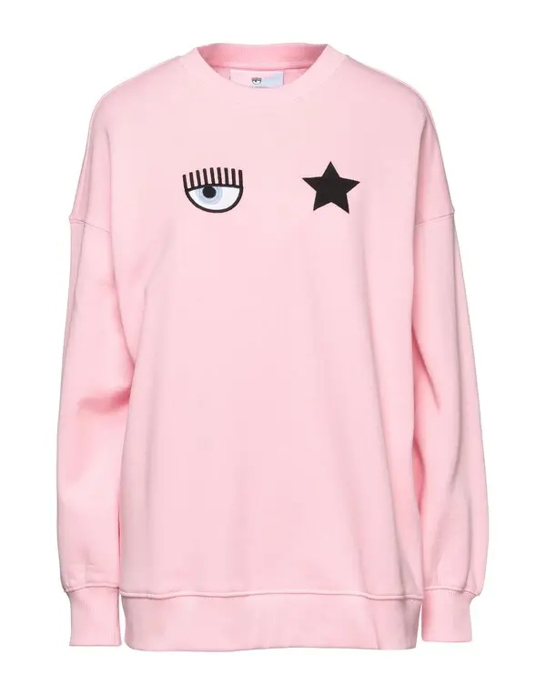 CHIARA FERRAGNI Sweatshirt Size Cotton, Elastane