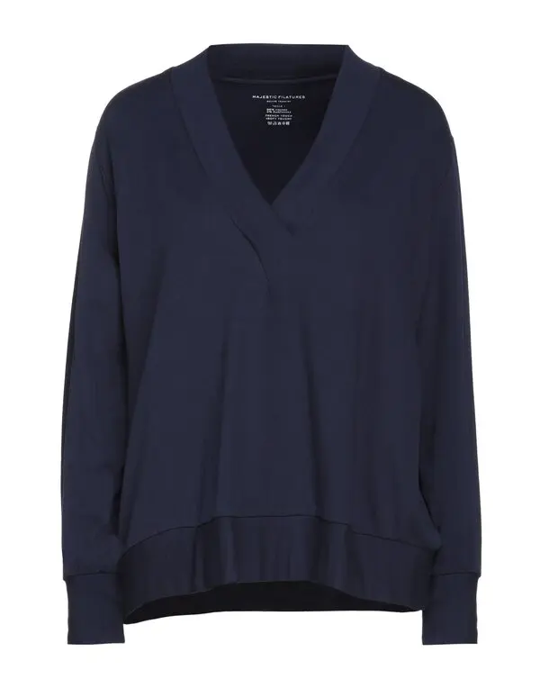 Majestic Filatures Fleece Sweatshirt - Dark Blue