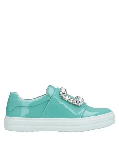 ROGER VIVIER Leather Sneakers - Sky Blue