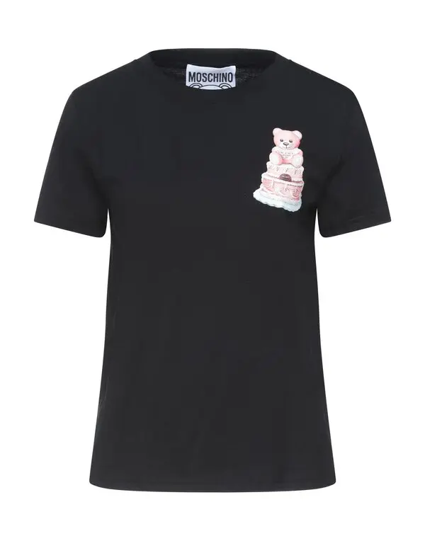 Moschino Printed Cotton T-shirt - Black