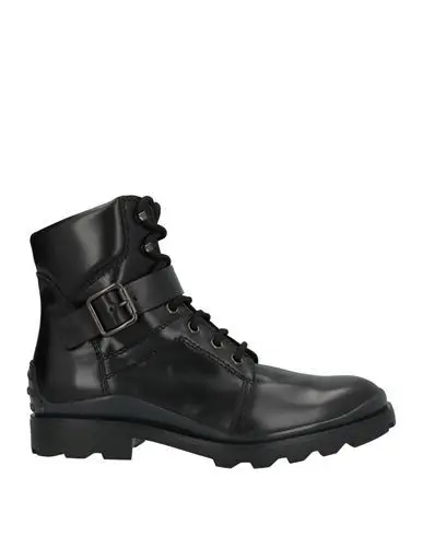 TOD'S Leather Ankle Boots - Black