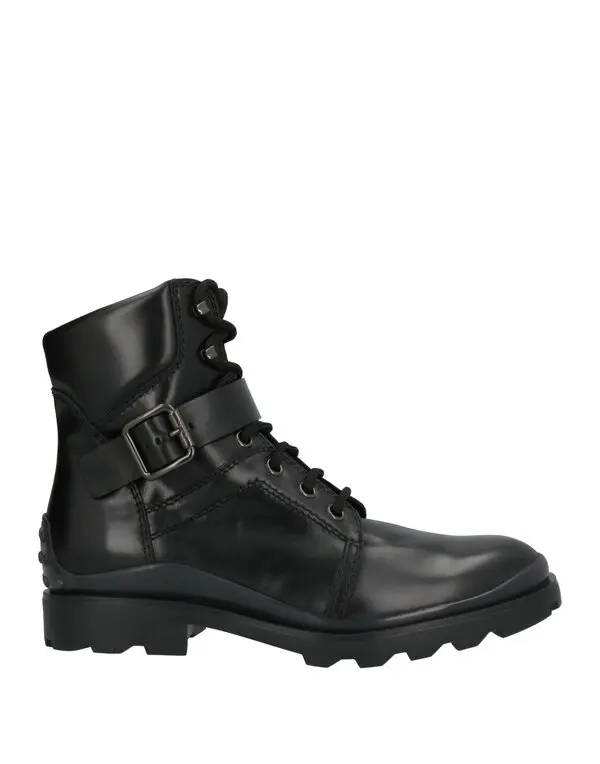 TOD'S Leather Ankle Boots - Black