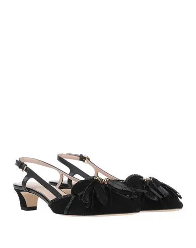 TOD'S Slingback Pumps With Tassels - Black