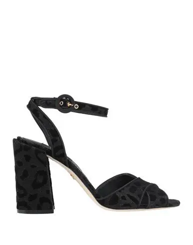 Dolce & Gabbana Sandals With Geometric Heel