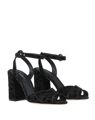 Dolce & Gabbana Sandals With Geometric Heel