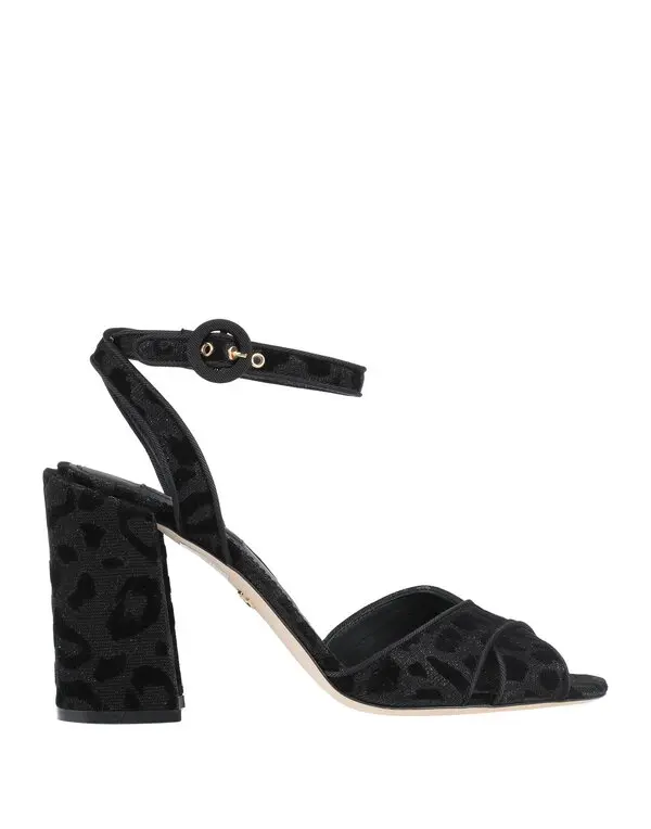 Dolce & Gabbana Sandals With Geometric Heel