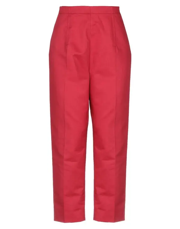 Marni Tapered Twill Trousers - Brick Red