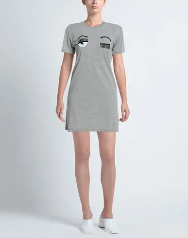 CHIARA FERRAGNI Mini T-shirt Dress - Grey