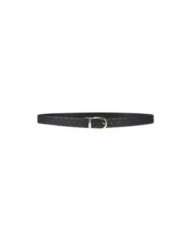 Emporio Armani Belt With Logo Design - Black