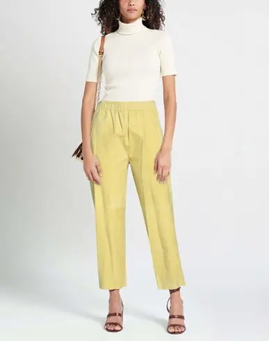 Pinko Tapered Suede Pants - Yellow