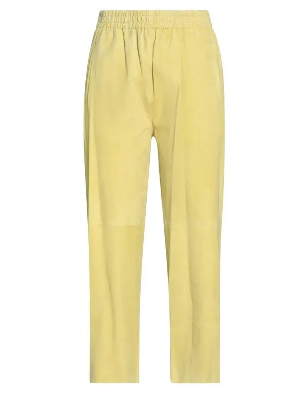 Pinko Tapered Suede Pants - Yellow