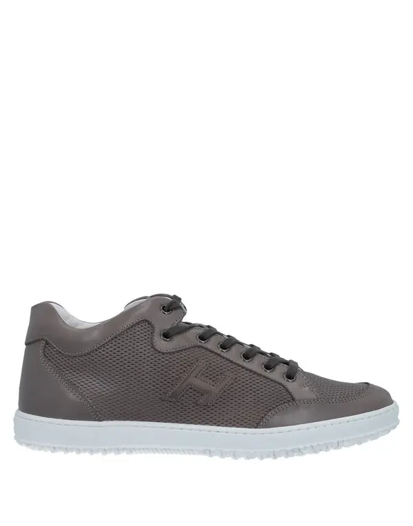 Hogan Leather Low-top Sneakers - Lead