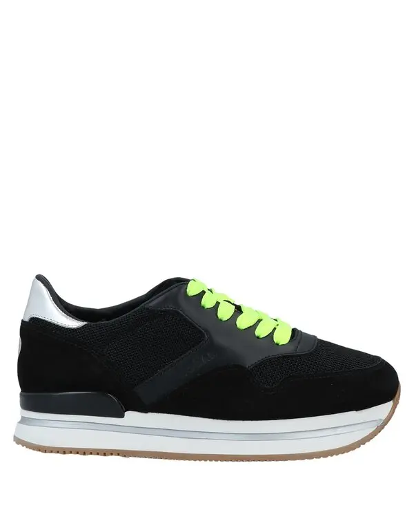 Hogan Metallic Print Wedge Sneakers