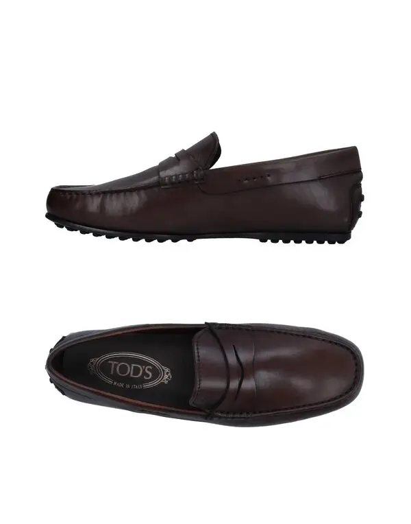 TOD'S Leather Loafers - Dark Brown