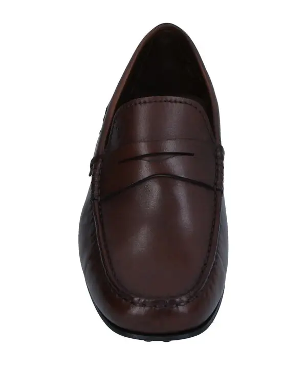 TOD'S Leather Loafers - Dark Brown