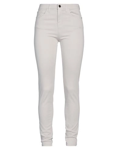 Emporio Armani Cotton Blend Tapered Pants - Light Grey