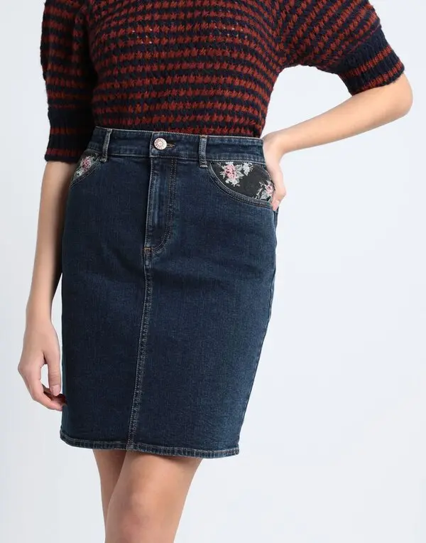See By Chloé Denim Skirt Size Cotton, Elastane