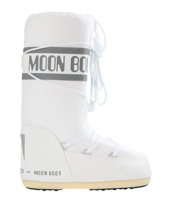 Moon Boot Nylon Boots With Brand Logo - White