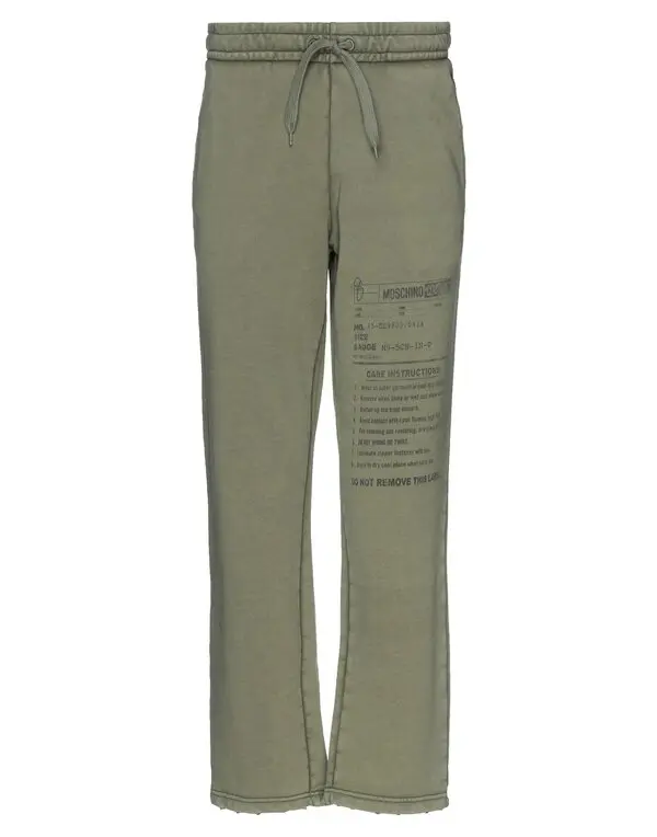 Moschino Cotton Fleece Pants - Green