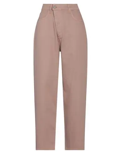 ALESSIA SANTI Cotton Blend High-waisted Tapered Jeans - Light Brown