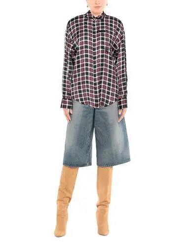 Dsquared2 Tartan Satin Shirt - Brick