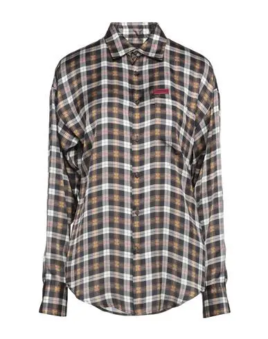 Dsquared2 Tartan Satin Shirt - Yellow